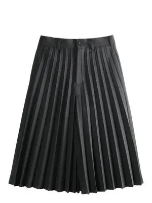 COMME DES GARÇONS Comme Des Garcons Belt Loop Midi Skirt With Pleats