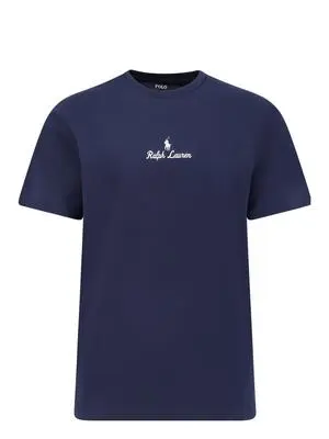 Polo Ralph Lauren Logo Embroidered Crewneck T-shirt - Blue