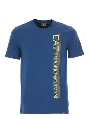 Emporio Armani Side Logo Short-sleeved T-shirt - Blue