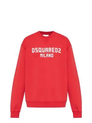 Dsquared2 Milano Cool Fit Crewneck Sweatshirt - Red