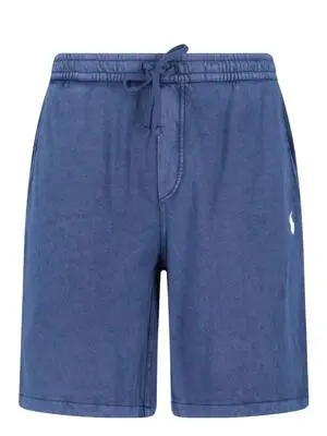 Polo Ralph Lauren Embroidered Drawstring Shorts - Blue
