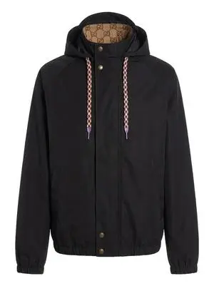 Gucci Reversible Gg Canvas Jacket - Black