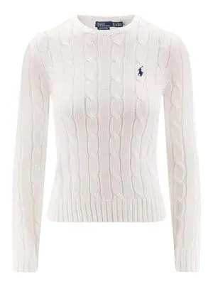 Polo Ralph Lauren Polo Ralph Lauren Cable-Knit Slim Sweater White