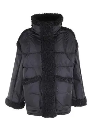 STAND STUDIO Dorothy Funnel Neck Puffer Jacket - Black