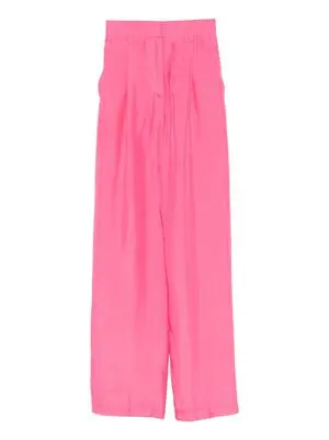 FORTE_FORTE Silk Trousers - Bright Pink