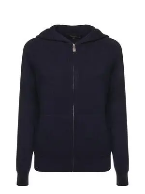 Loro Piana Zip-up Hooded Cardigan - Black