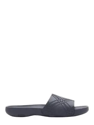 Burberry Embossed Check Dive Slides - Magnet