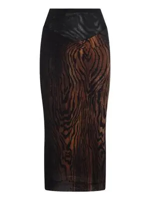 JEAN PAUL GAULTIER Long Draped Skirt - Black
