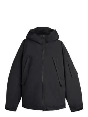 Y3 Hooded Padded Zip-up Jacket - Black