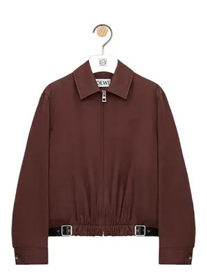 Loewe Gathered Front Belted Jacket - Coffee