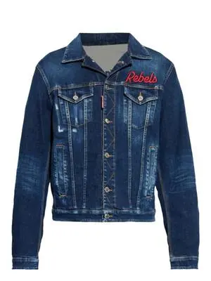 Dsquared2 Rebels Vintage Denim Jacket - Blue