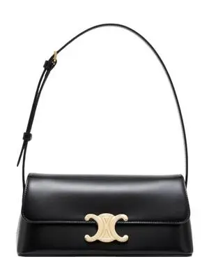 Celine Flap Shoulder Bag - Black