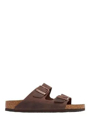 BIRKENSTOCK Birkenstock Arizona Waxy Leather Sandals Brown