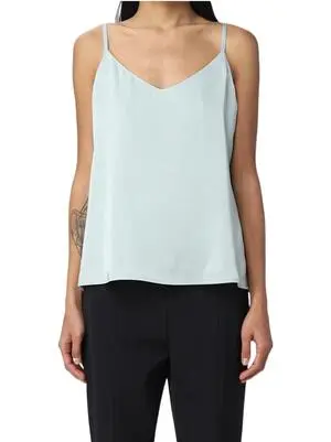 TWINSET Spaghetti Strap Satin Top - Multicolor