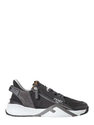 Fendi Fendi FF Jacquard Running Sneakers Black