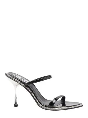 DIESEL® 90mm Crystal-embellished Stiletto Sandals - Black