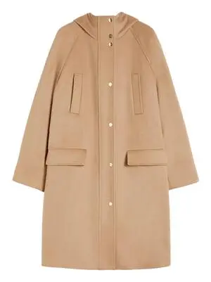 Max Mara Hooded Long Parka - Camel