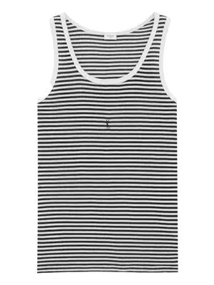SAINT LAURENT Saint Laurent Cassandre Striped Tank Top