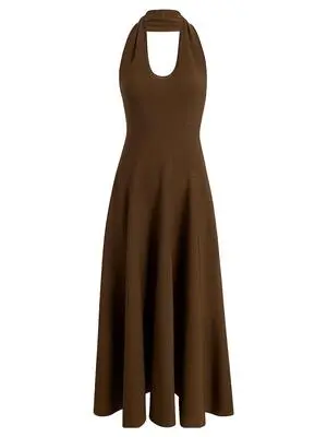 KHAITE Khaite Halterneck Midi Dress