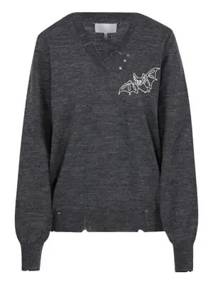 MAISON MARGIELA Maison Margiela V-Neck Bat Print Sweater