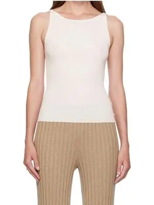 LISA YANG Lisa Yang Lynette Sleeveless Top Ivory