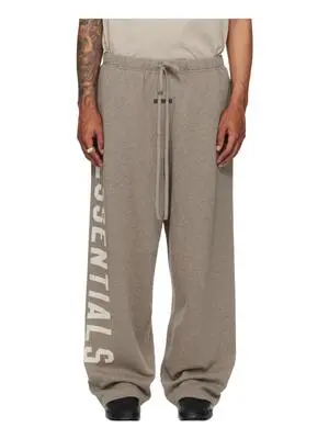 Fear Of God Logo-print Drawstring Track Pants - Gray