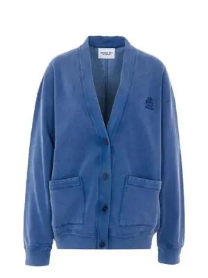 ISABEL MARANT ÉTOILE Isabel Marant Etoile V-Neck Cardigan With Embroidered Logo