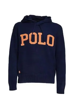 Polo Ralph Lauren Hooded Drawstring Jumper - Navy