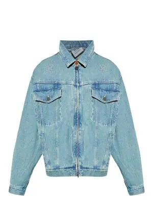 Vetements Long-sleeved Denim Jacket - Vintagemidblue