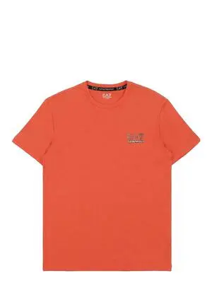 EA7 Round Collar Logo T-shirt - Orange