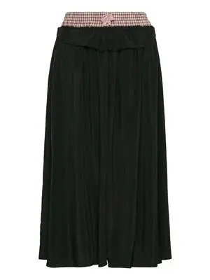 MAISON MARGIELA Maison Margiela Panelled Pleated Midi Skirt