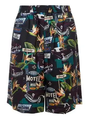 Givenchy Printed Bermuda Shorts - Black