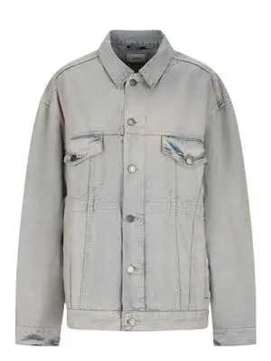 HAIKURE Long-sleeved Denim Jacket - Blue