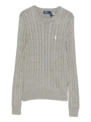 Polo Ralph Lauren Polo Ralph Lauren Cable Knit Crew Neck Long Sleeve Sweater Grey