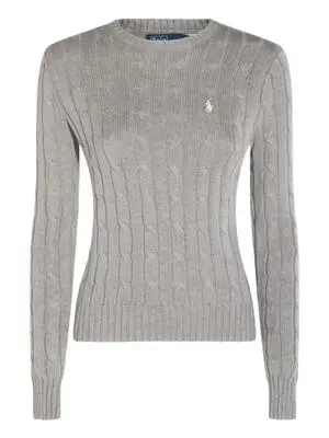 Polo Ralph Lauren Polo Ralph Lauren Cable-Knit Crew Neck Jumper Grey