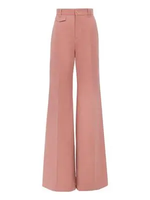 Chloé Chloé High-Rise Flared Trousers Wild Pink