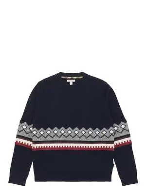 Burberry Fair Isle Knit Sweater - Black