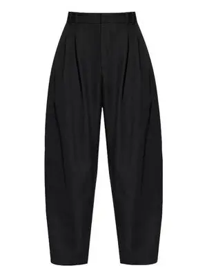 Studio Nicholson STUDIO NICHOLSON Pleated Wide-Leg Tailored Trousers Black