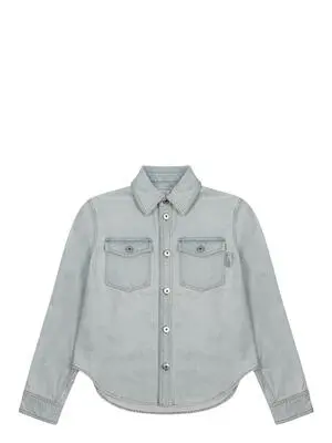 Bottega Veneta Bottega Veneta Extra Bleached Denim Shirt Light Blue