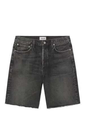 AGOLDE Anson Frayed Denim Shorts - Clip