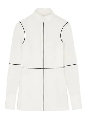 MAISON MARGIELA Panelled Long Sleeve Shirt - White