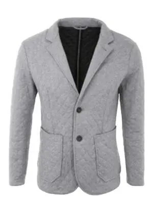 Emporio Armani Long Sleeved Suit Jacket - Gray