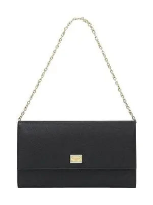 Dolce & Gabbana Logo Detail Leather Wallet - Black