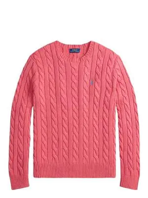 Polo Ralph Lauren Cable-knit Cotton Sweater - Red