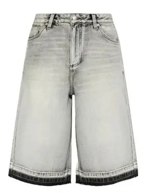 MISBHV Frayed Hem Denim Shorts - Gray