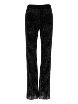 Missoni Sequin Embellished Straight Leg Trousers - Black