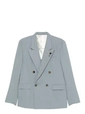 LARDINI Double-breasted Blazer - Gray