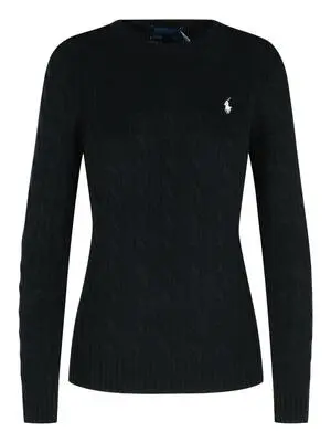 Polo Ralph Lauren Polo Ralph Lauren Cable-Knit Crew Neck Sweater Black