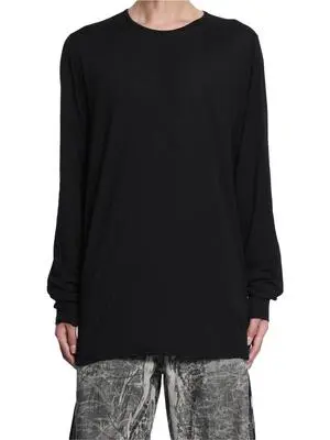 Rick Owens Long Sleeved Crewneck T-shirt - Black