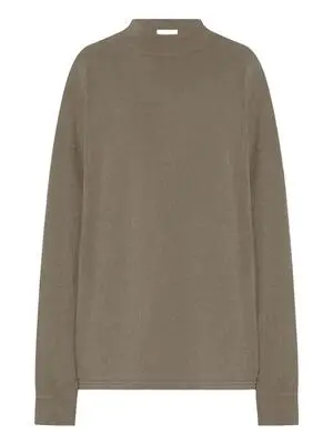 THE ROW Long-sleeved Turtleneck Top - Light Brown
